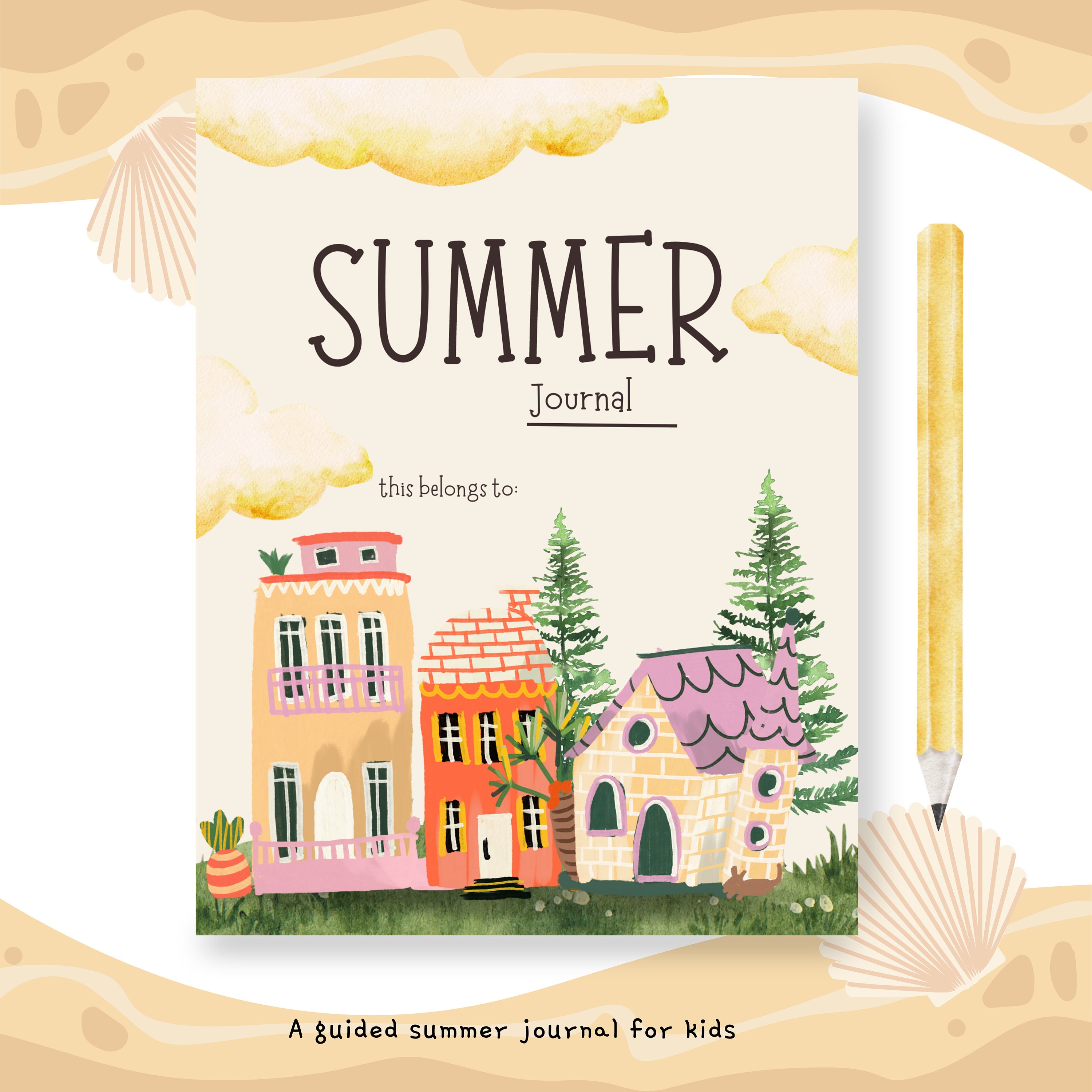 Printable Kids Summer Journal Homeschool Learning Materials, Guided ...