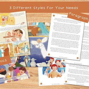 Printable Jesus Birth Activity | Nativity Story | Homeschool | Sunday ...