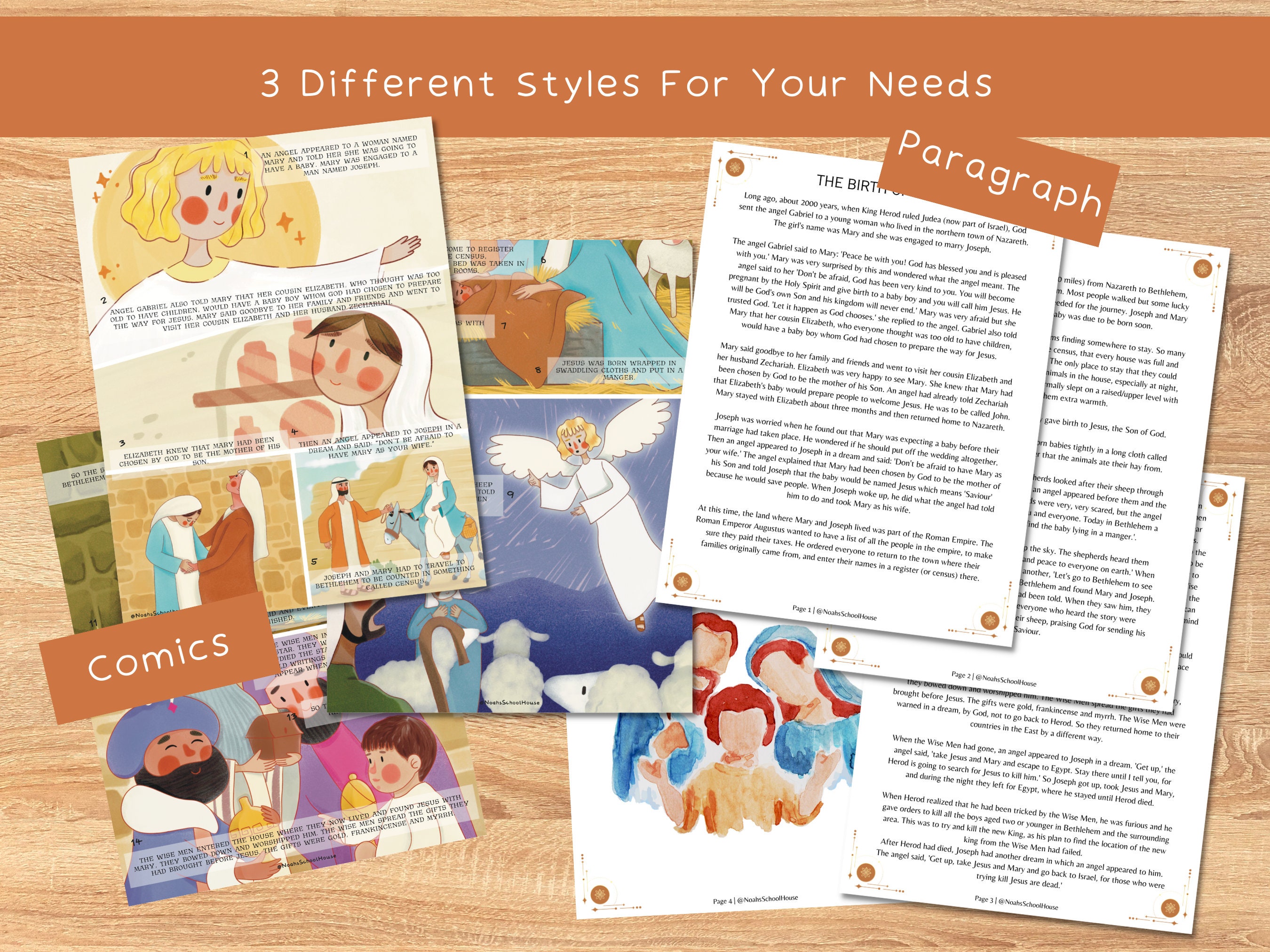 Printable Jesus Birth Activity | Nativity Story | Homeschool | Sunday ...