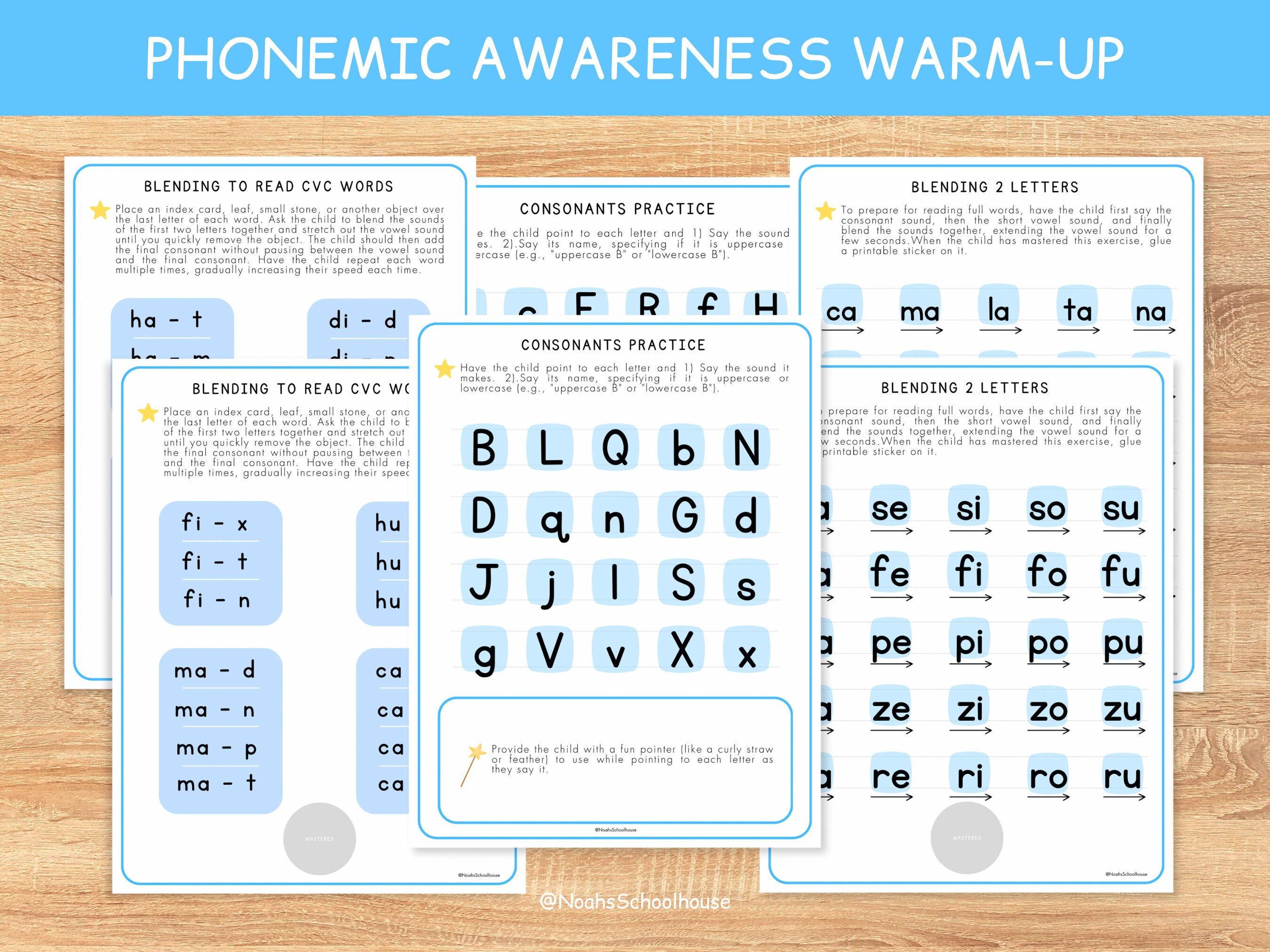 Printable Phonemic Awareness Warm-up | Homeschool | Pre-k Activities ...