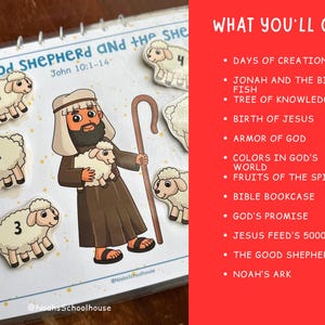 Printable Bible Busy Book, Binder Activity | Preschool Activity ...