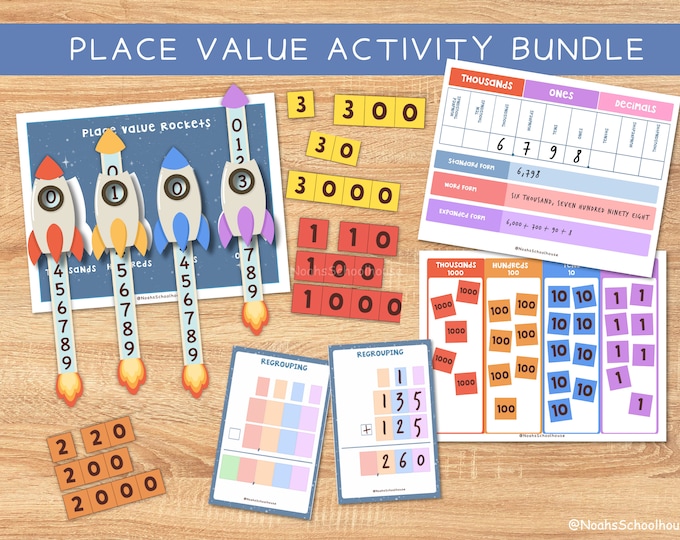 Printable Place Value Activity | Homeschool | Elementary Math | Grade ...