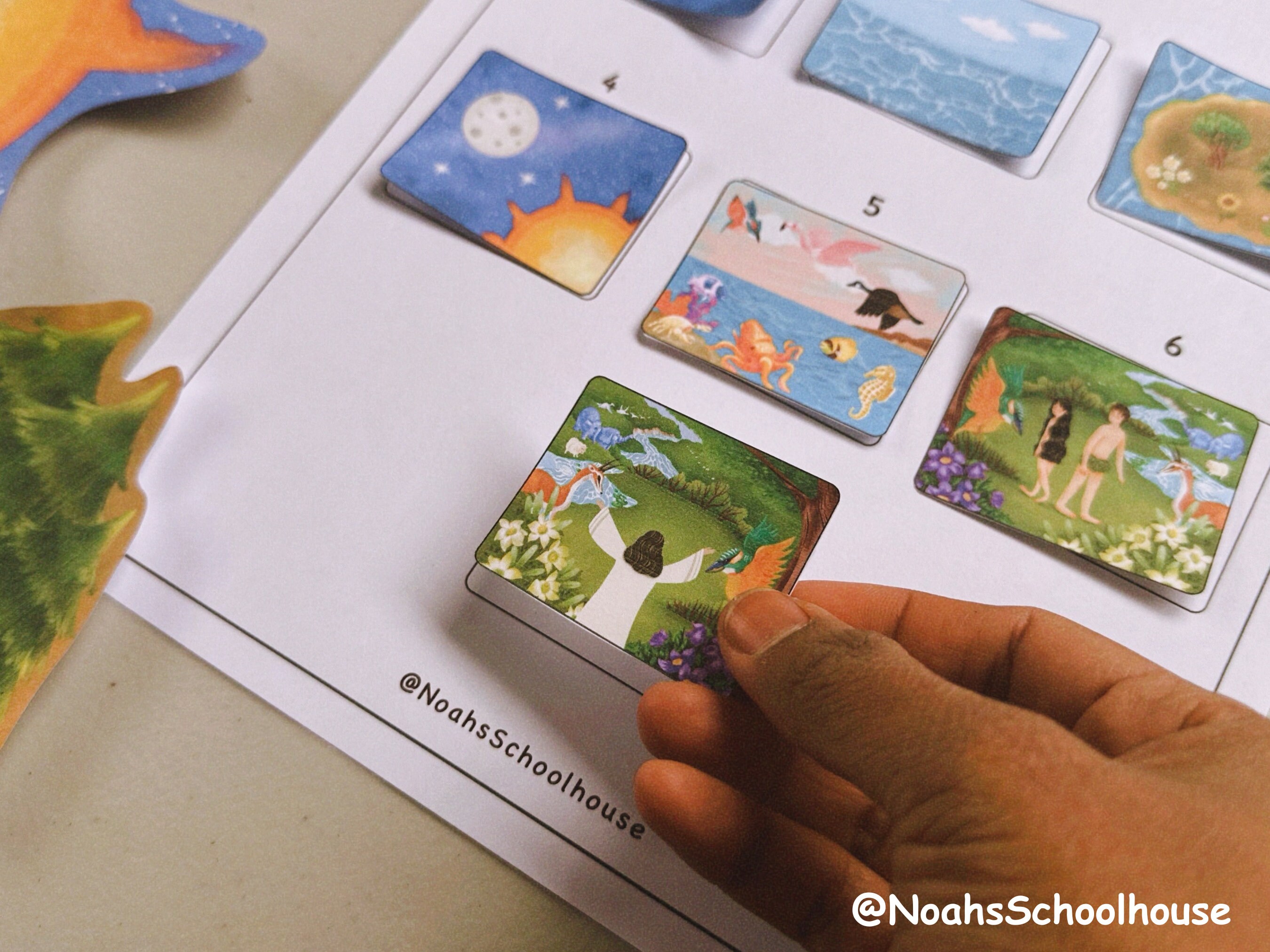 Printable Creation Story Unit Study Homeschool Sunday School Lessons ...