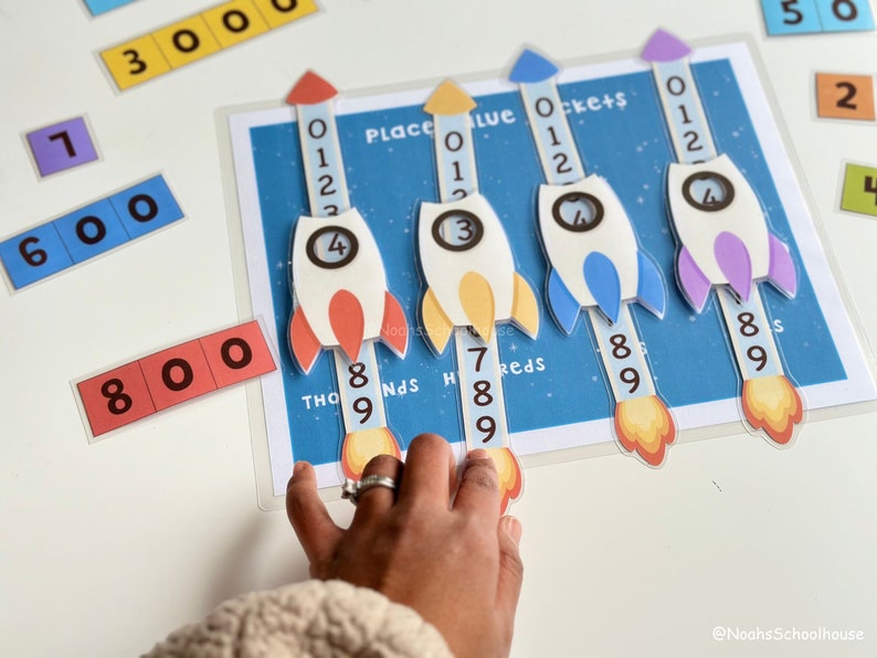Printable Place Value Activity | Homeschool | Elementary Math | Grade ...