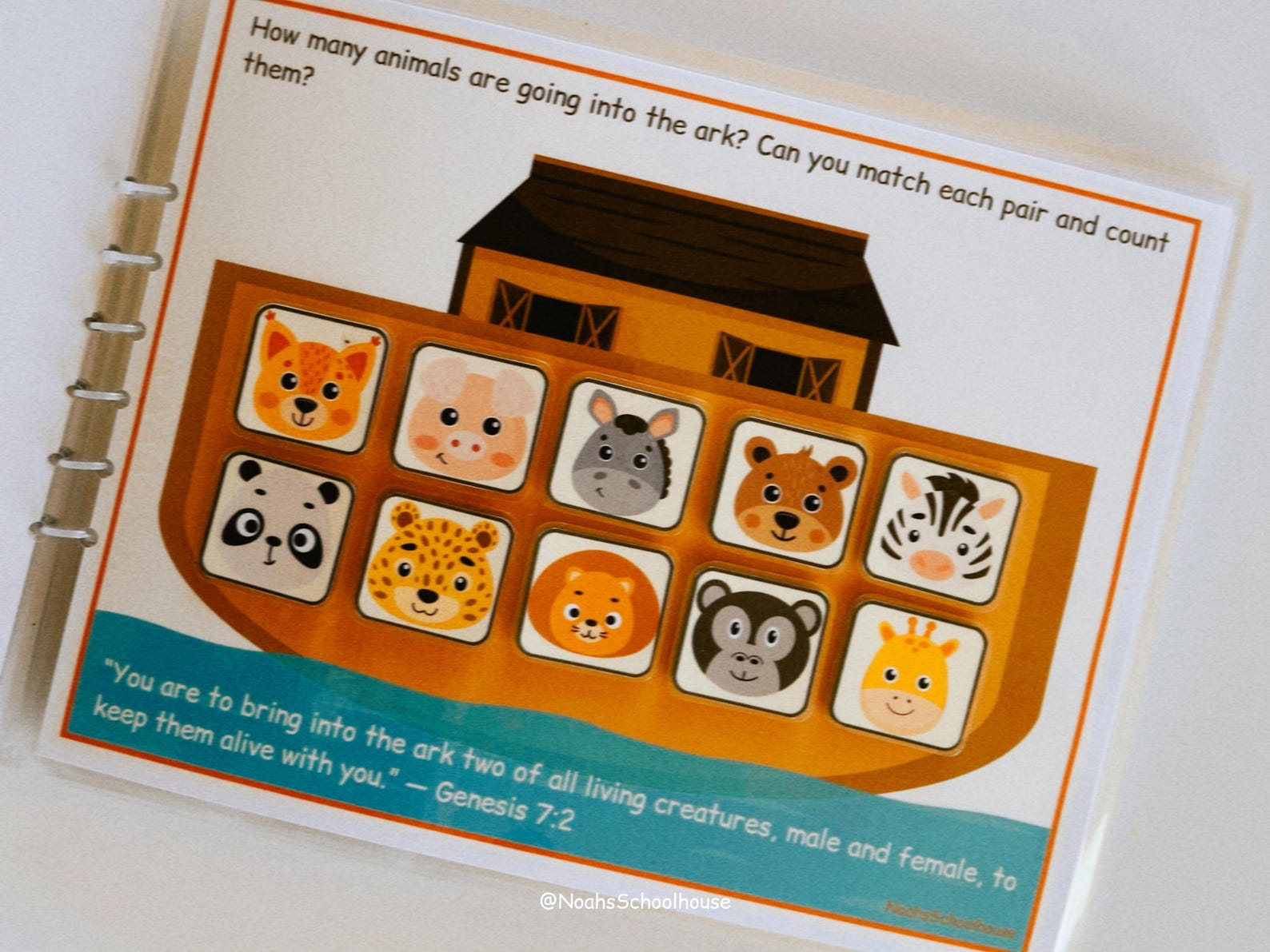 Noah's Ark Activity Book: Printable Bible Story Busy Binder (PDF) - Etsy