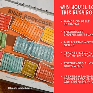 Printable Bible Busy Book, Binder Activity | Preschool Activity ...