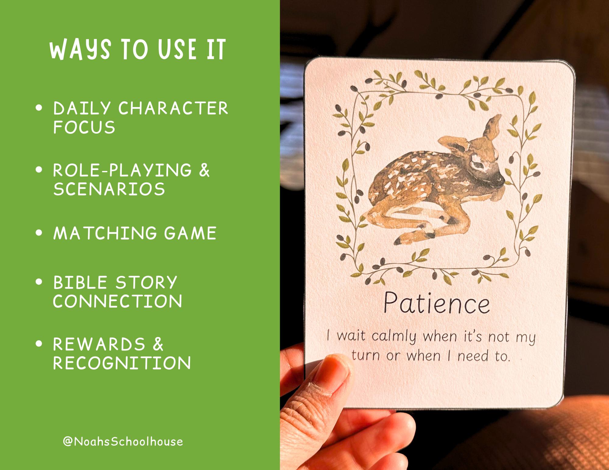 Printable Core Values and Character Traits Cards | Garland | Nursery ...