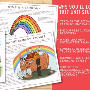 Printable Rainbows and God’s Promise Unit Study | Faith-based Science ...