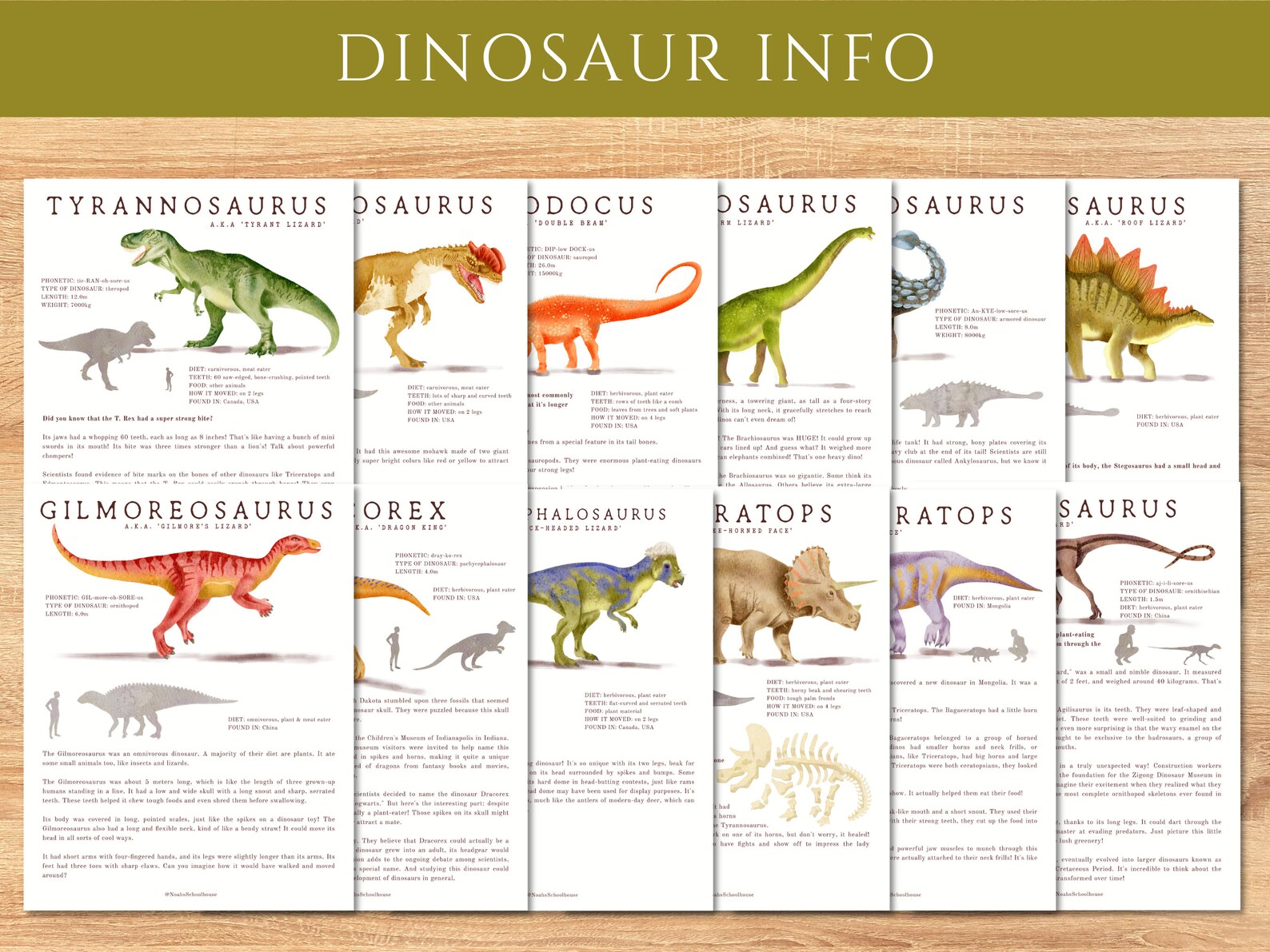 Printable Dinosaur Unit Study | Homeschool | Supplemental Study - Etsy