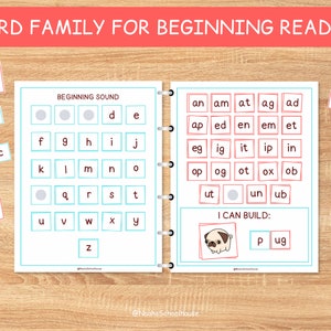 Printable Word Family for Beginning Readers Activity | Homeschool | Pre ...
