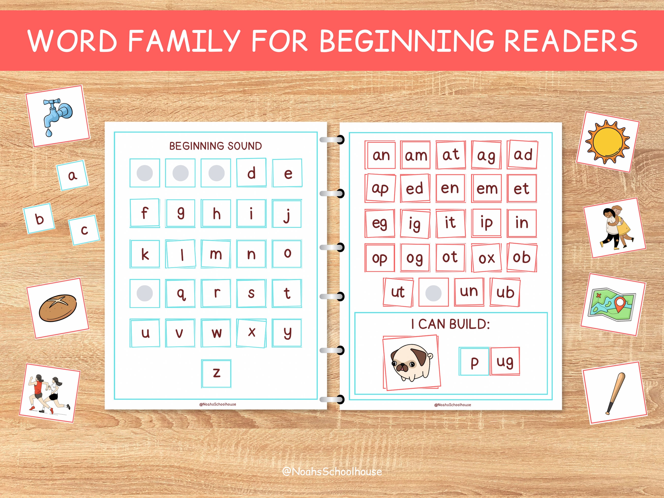 Printable Word Family for Beginning Readers Activity | Homeschool | Pre ...