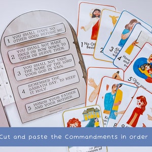 Printable 10 Commandments Mini Study| Homeschool | Sunday School ...