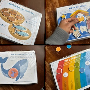 Printable Bible Busy Book, Binder Activity | Preschool Activity ...
