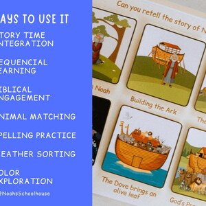 Noah's Ark Activity Book: Printable Bible Story Busy Binder (PDF) - Etsy