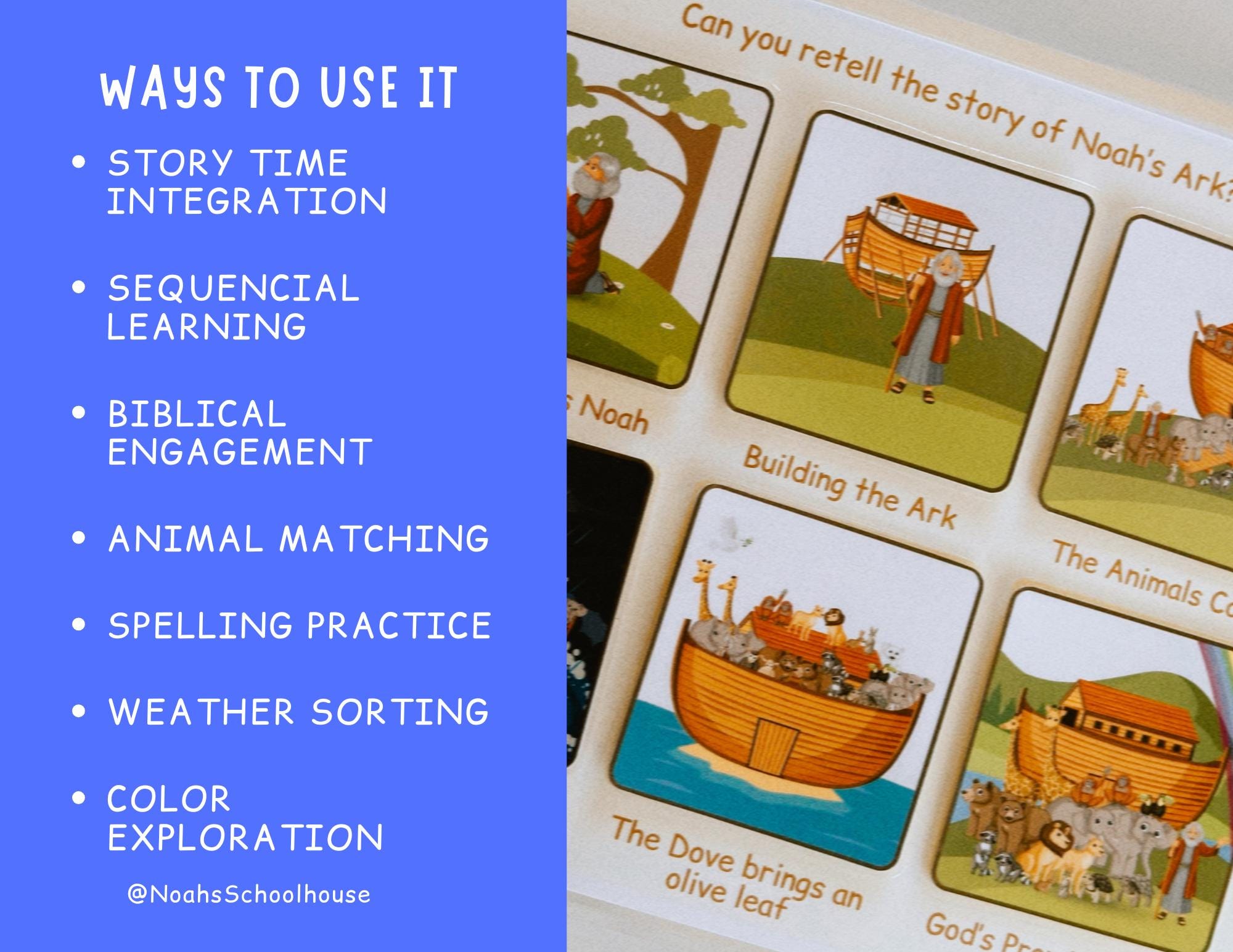 Printable Noah's Ark Activity Book, Binder Activity | Preschool ...