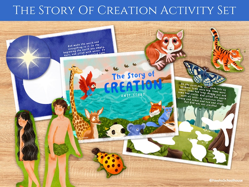 Creation Story Activity: Homeschool Unit Study (digital Download) - Etsy