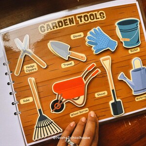 Printable My Garden Busy Book, Binder Activity | Preschool Activity ...