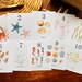 Printable Ocean-themed Counting Flashcards 1-10 | Watercolor Counting ...