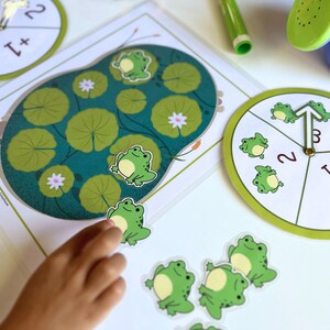 Lily Pad Math Game: Printable Addition & Subtraction (PDF) - Etsy