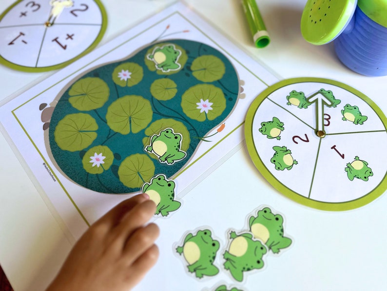 Lily Pad Math Game: Printable Addition & Subtraction (PDF) - Etsy