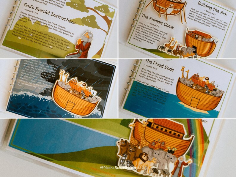 Printable Noah's Ark Activity Book, Binder Activity | Preschool ...