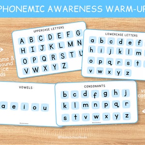Printable Phonemic Awareness Warm-up | Homeschool | Pre-k Activities ...
