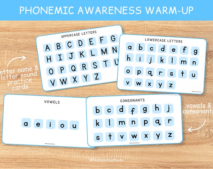Printable Phonemic Awareness Warm-up | Homeschool | Pre-k Activities ...