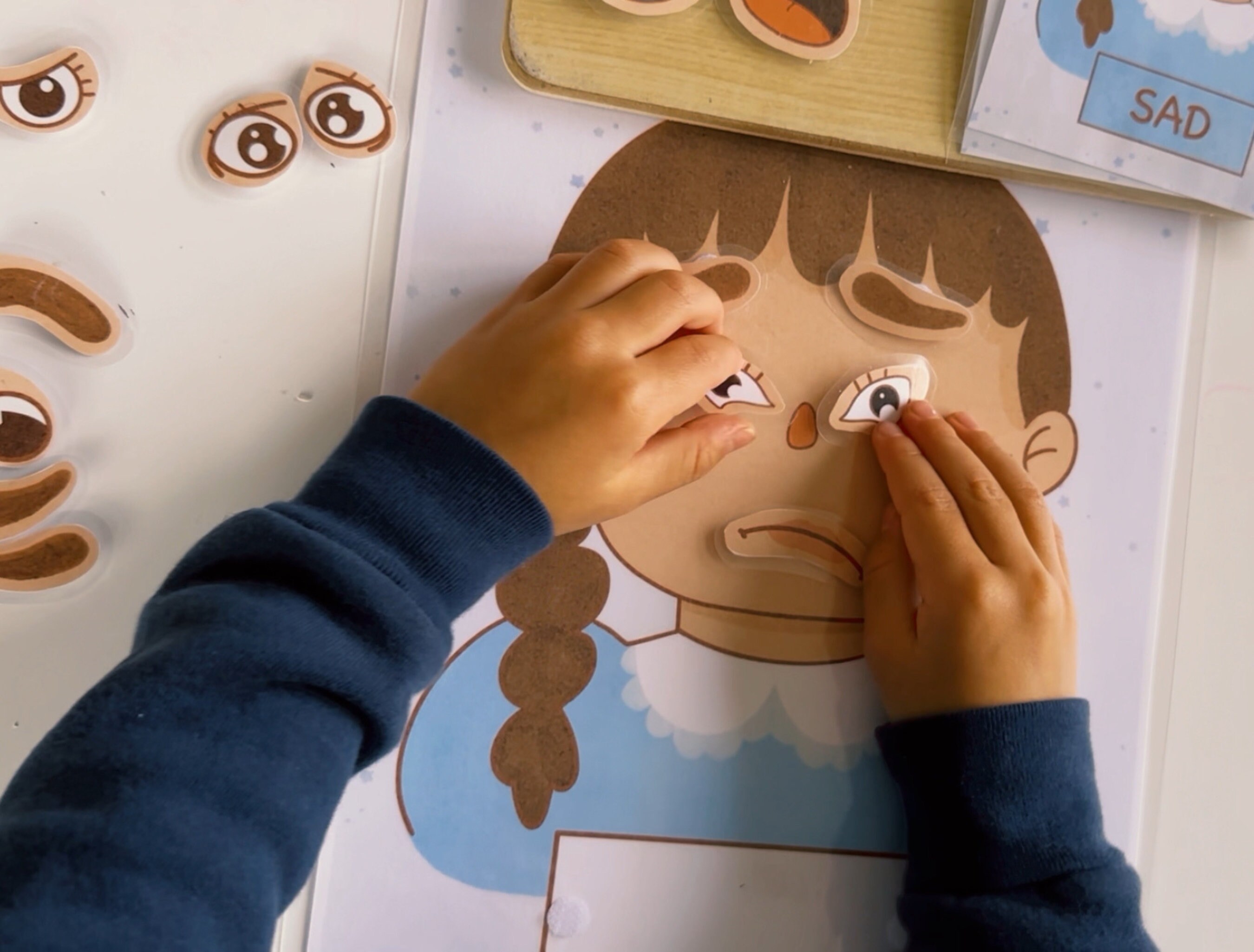 Printable Emotions Activity | Facial Expressions L Homeschool | Cut and ...