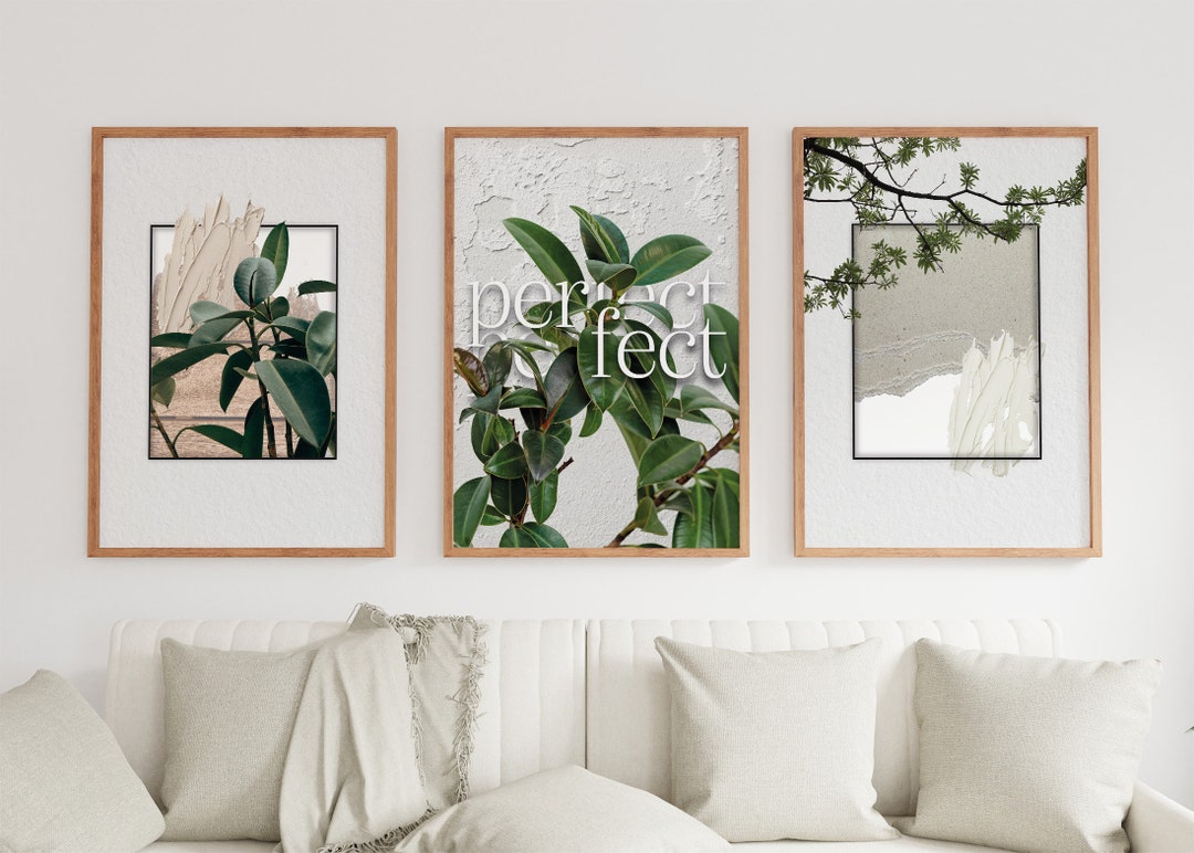 Floral Poster A3 | Fikus Plakat | Ficus Leaves | Three Posters | Urban ...