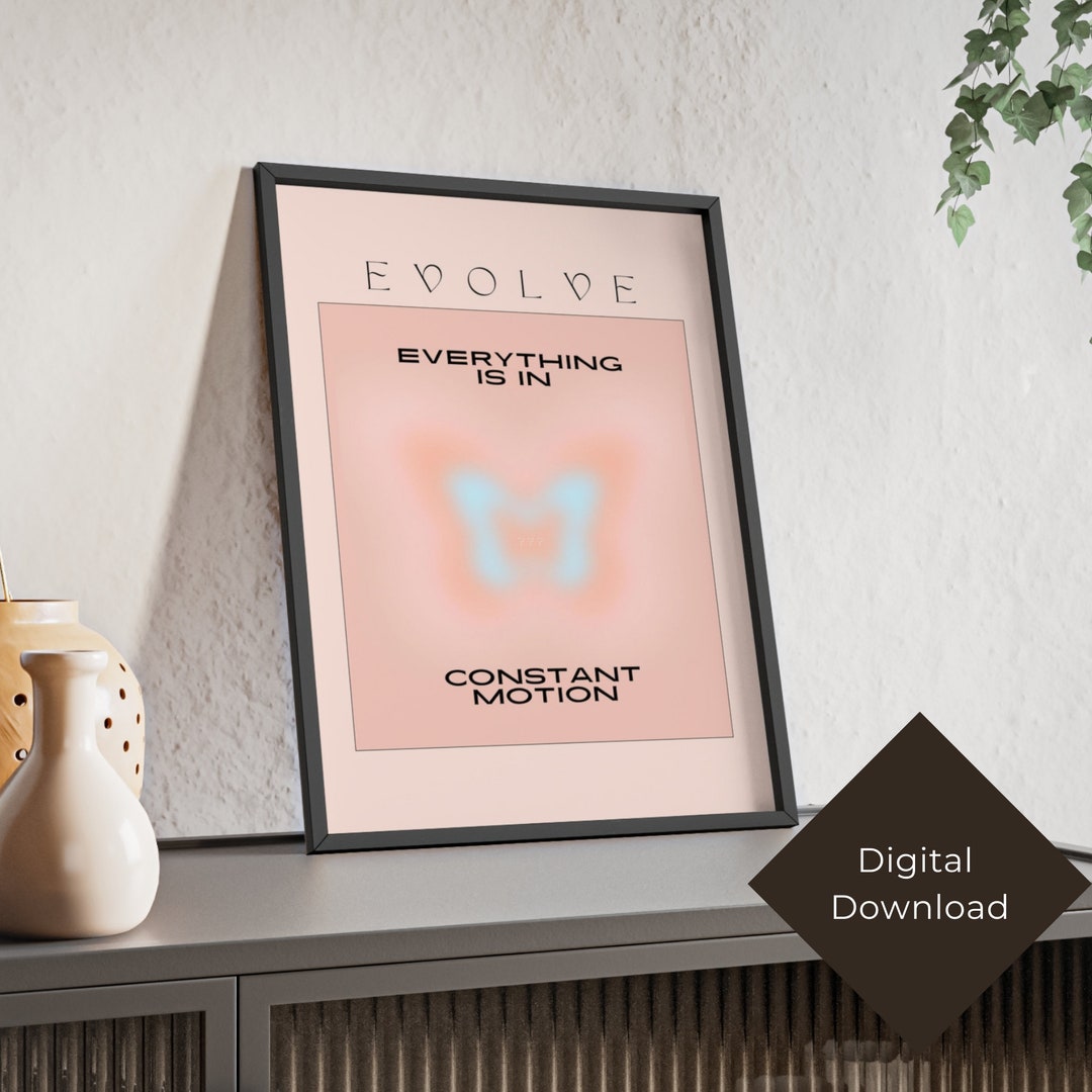 Spiritual Poster Wall Art | Aura Affirmation | Evolve Inspirational ...