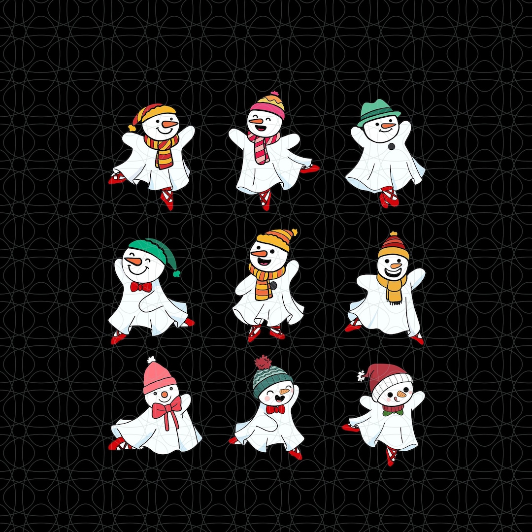 Ballet Snowman Christmas PNG, Snowman Christmas Png, Christmas Dancing Snowman Png, Christmas ...