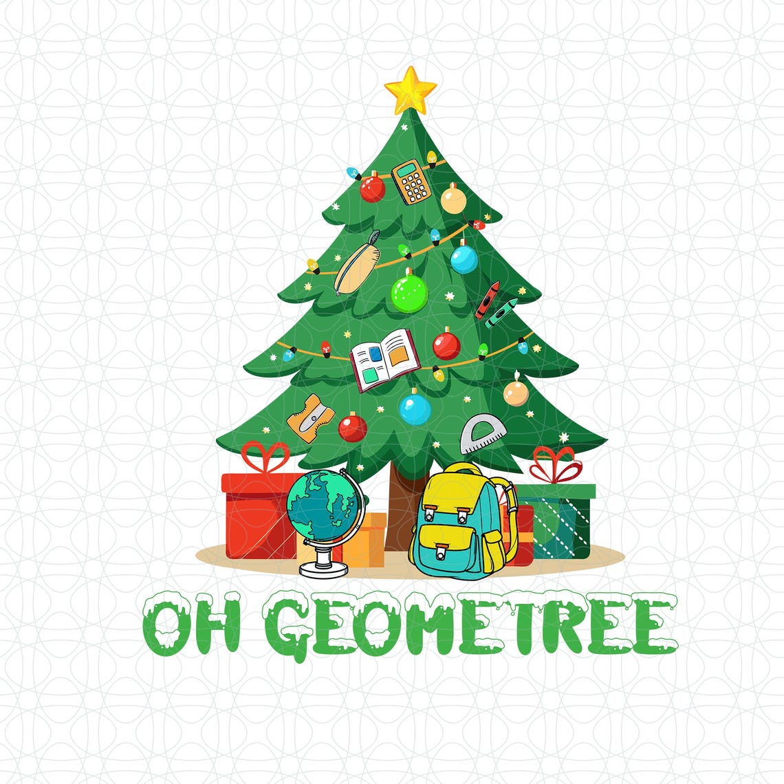 Christmas Math Teacher Oh Geometree Png, Math Fa La La Png, I Sleigh ...