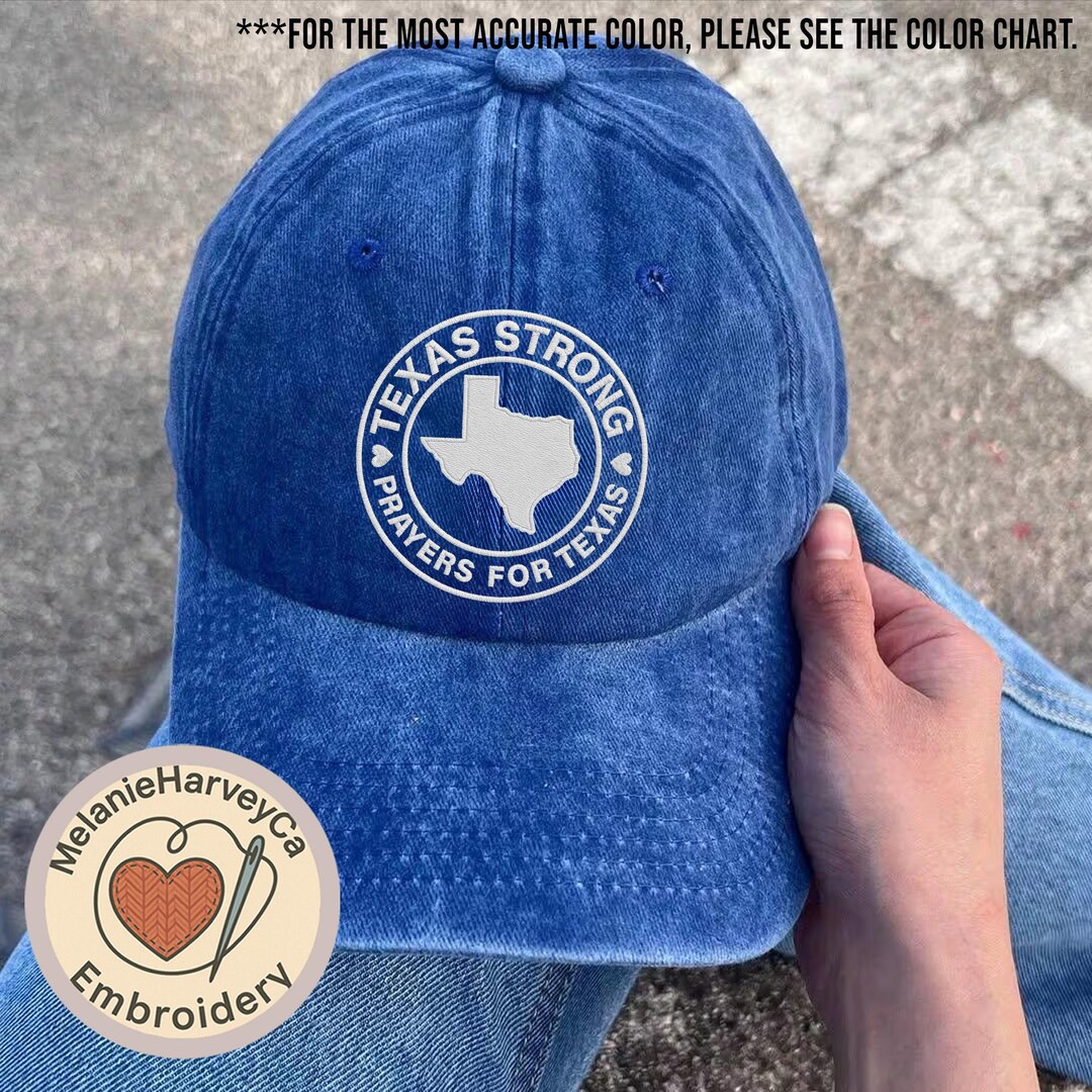 Embroidered Texas Strong Hat, Strong Hill Country Embroidered Hat ...