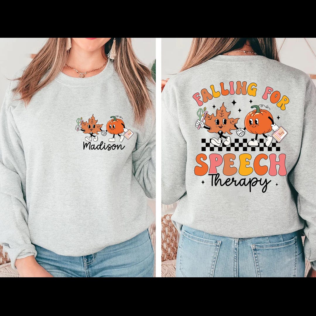 Fall Autumn Falling for Speech Therapy Custom Name Png, Speech Therapy ...