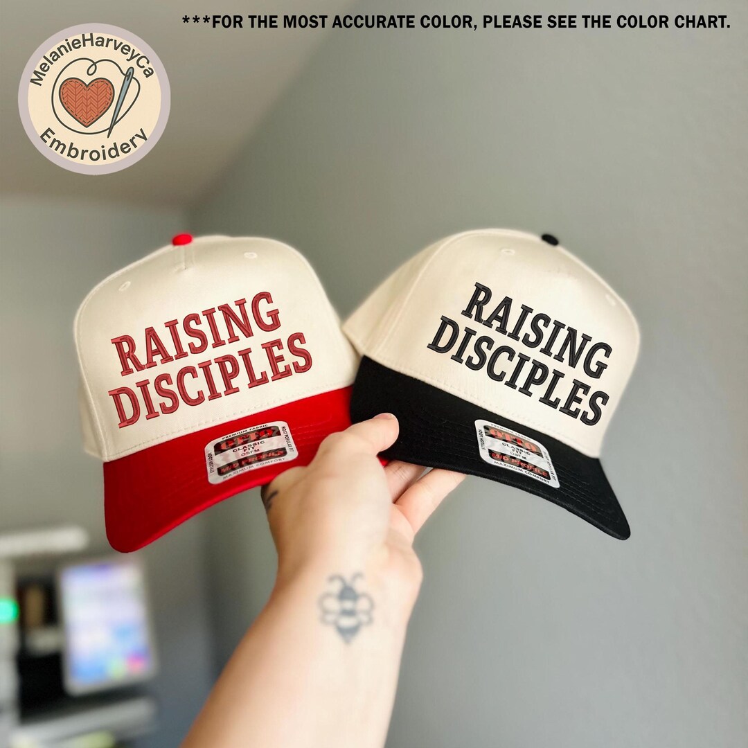 Raising Disciples Hat Brown & Black | Adjustable | Christian Hat ...