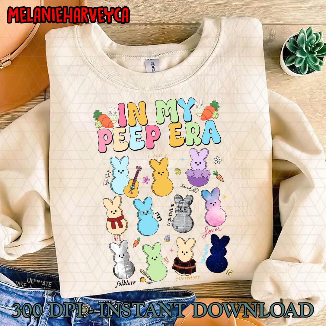 In My Peep Era Easter Png, Chillin' With My Peeps Png, Easter Gift, My ...