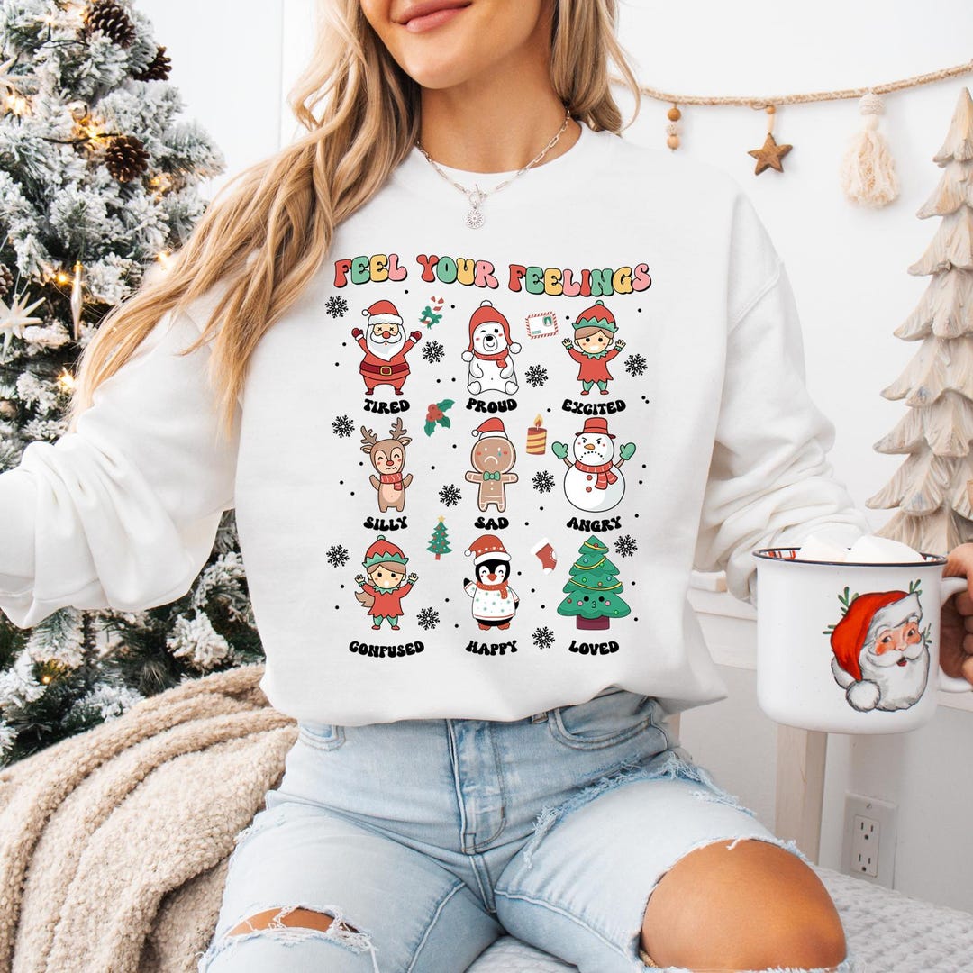 Christmas Feel Your Feelings Png, Mental Health Snowman Png, Christmas ...