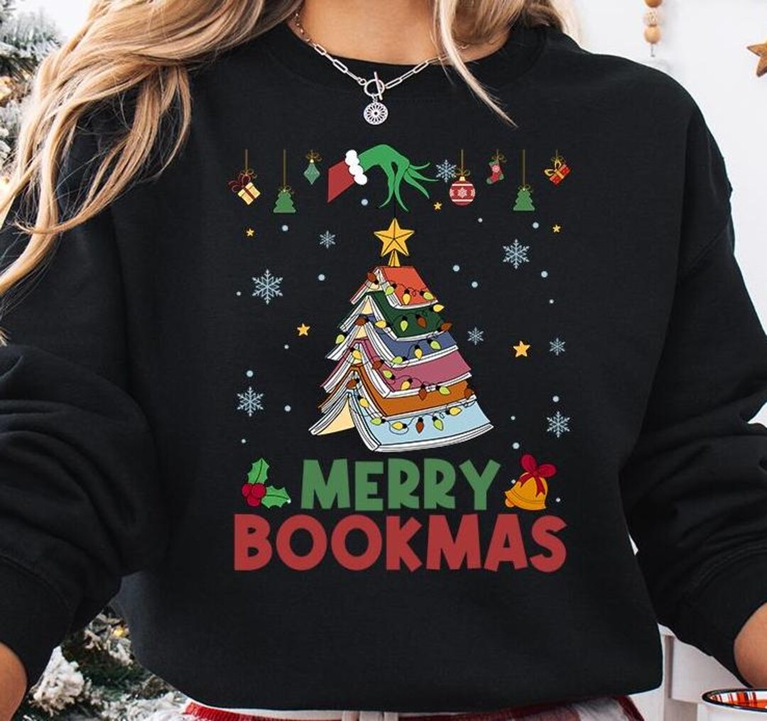 Grinch Merry Bookmas Png, Digital Collage Sheet, Vintage Christmas ...