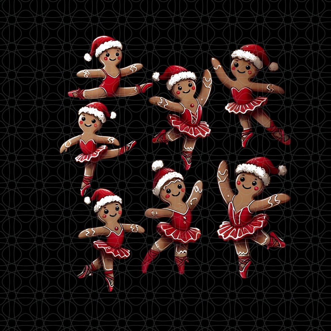 Kute Ballet Gingerbread Png, Funny Ballet Xmas Png, Ballet Dancer Png ...