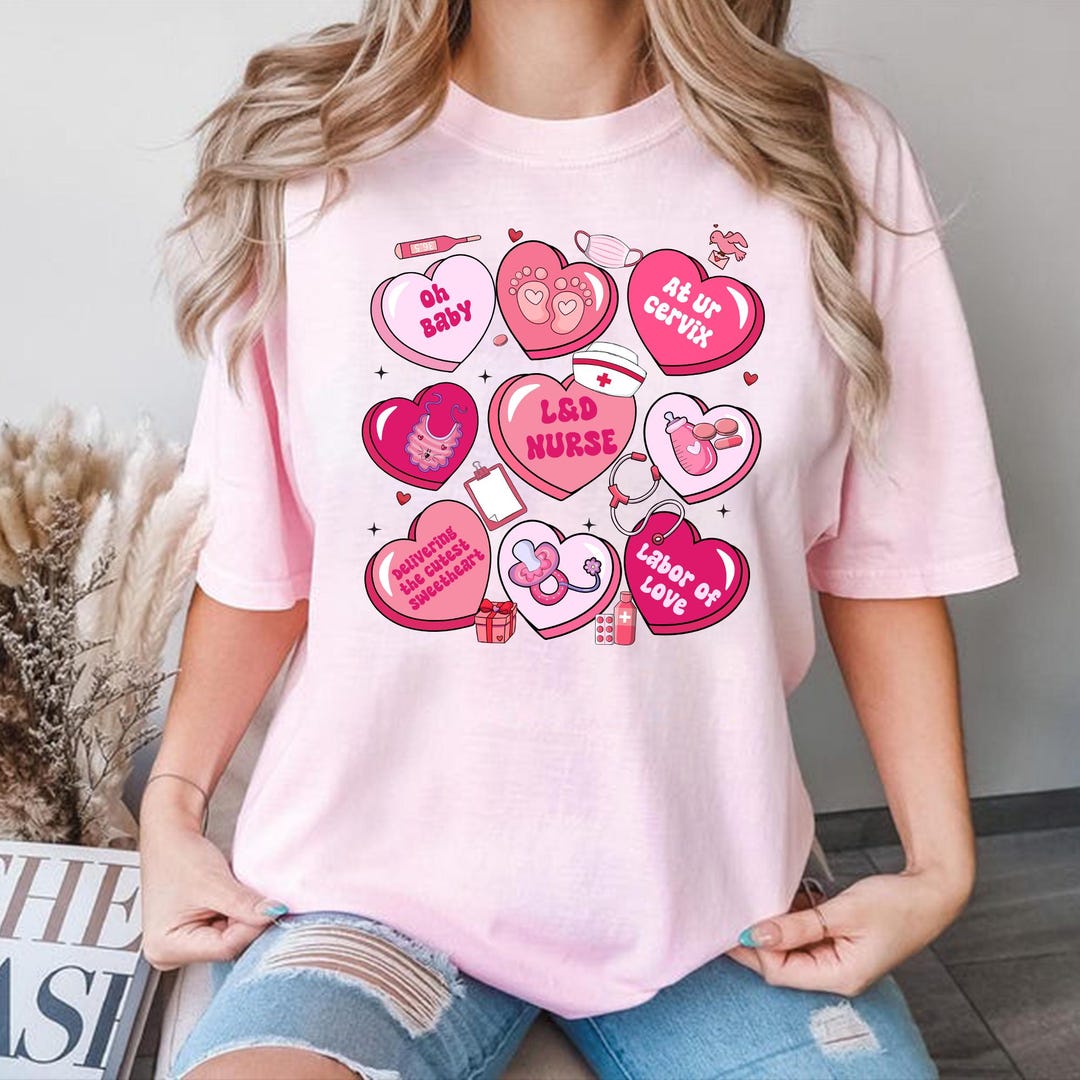 Labor and Delivery Nurse Valentine Pvg, Valentine LD Nurse Gift, NICU ...