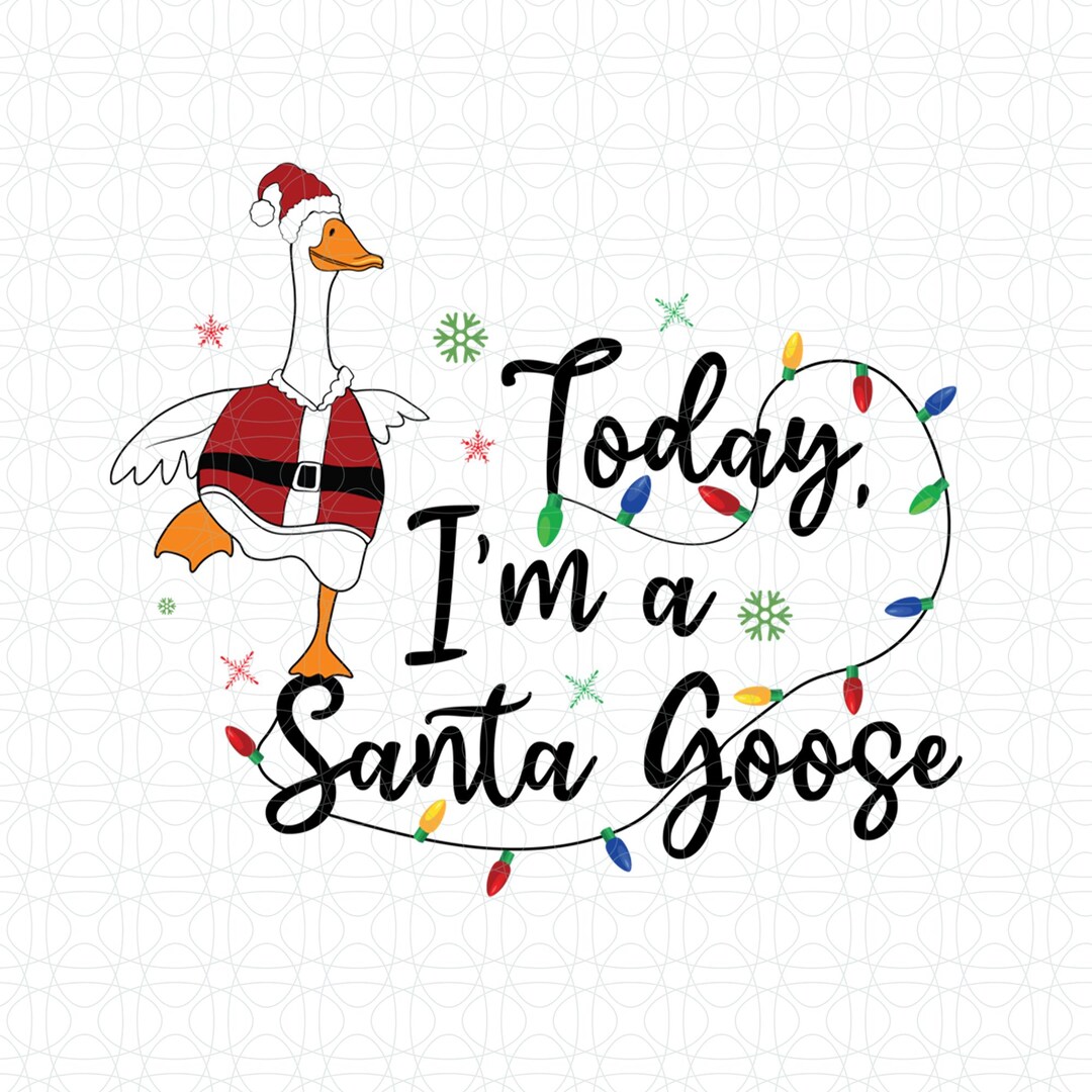 Today I'm A Santa Goose Christmas Png, ICURN ER Nurse Png, Santa Claus ...