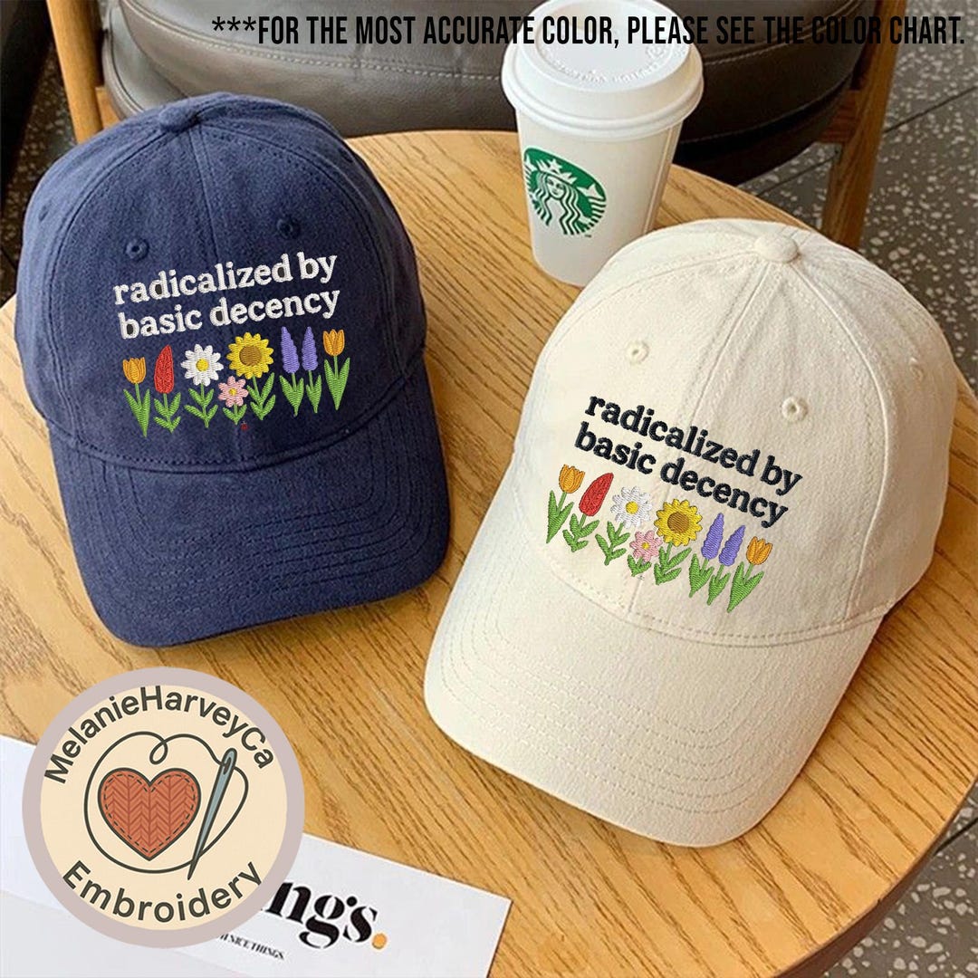 Radicalized by Basic Decency Vintage Cap, Social Justice Activist Hat ...