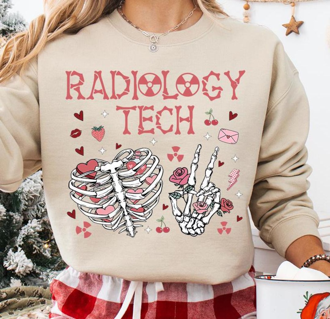 Funny Skeleton Radiology Valentine's Day Png, RAD Tech A Work of Heart ...