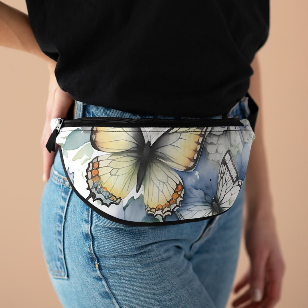 Flutter in Style: the Exquisite Butterfly Fanny Pack - Etsy