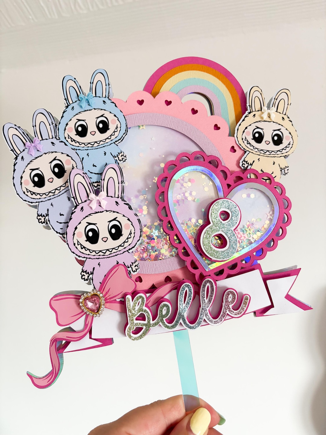Labubu Cake Topper | Birthday Party | Personalised | Cupcake Toppers ...