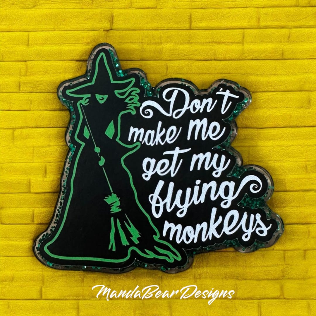 Green Witch, Flying Monkeys, Yellow Brick, Oz Inspired Badge Reel ...