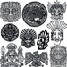 Pack of 105 Aztec Silhouettes - PART 3 - Clipart for Engraving and ...