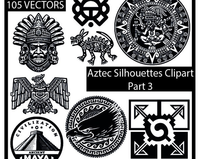 Paquete de símbolos aztecas, Huitzilopochtli svg, azteca svg ...