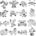 Pack of 125 Aztec Silhouettes Clipart for Engraving and Cutting - All ...