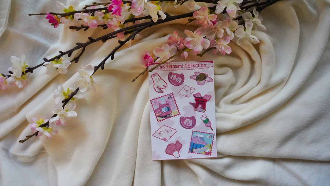 The Hanami Collection Sticker Sheet Journal Stickers, Calendar, Planner ...